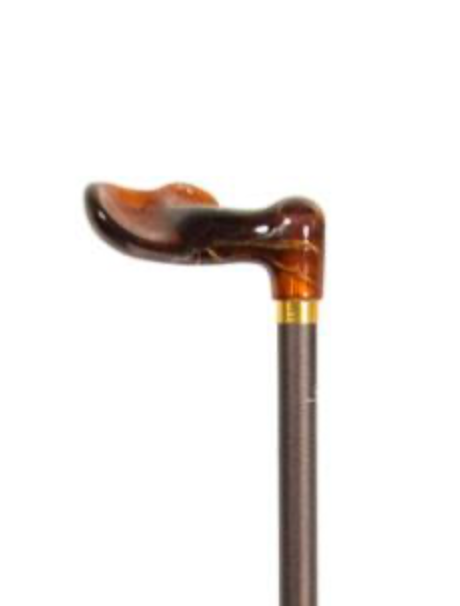 CC Adjustable - Ergonomic Amber Handle Right Cane | The Umbrellatorium ...